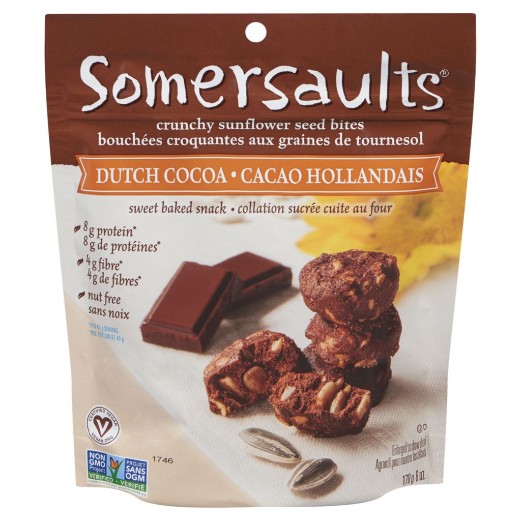 Somersaults Dutch Cocoa sunflowewr seed Snacks 170g | Piazza Denardi
