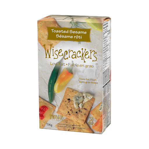 Wisecrackers Toasted Sesame Crackers 114g | Piazza Denardi